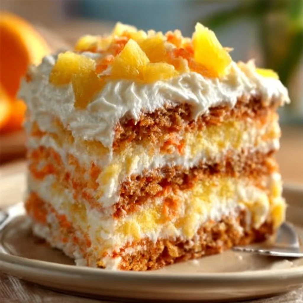 Pineapple Carrot Cream Cake